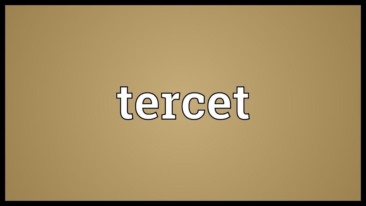 Tercet - Kirti's Signature